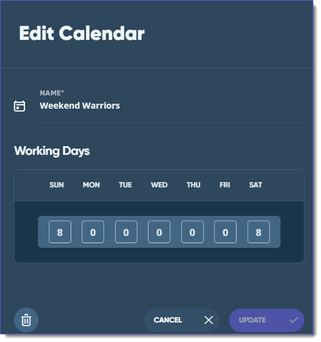 Verifying and Updating Work Calendars